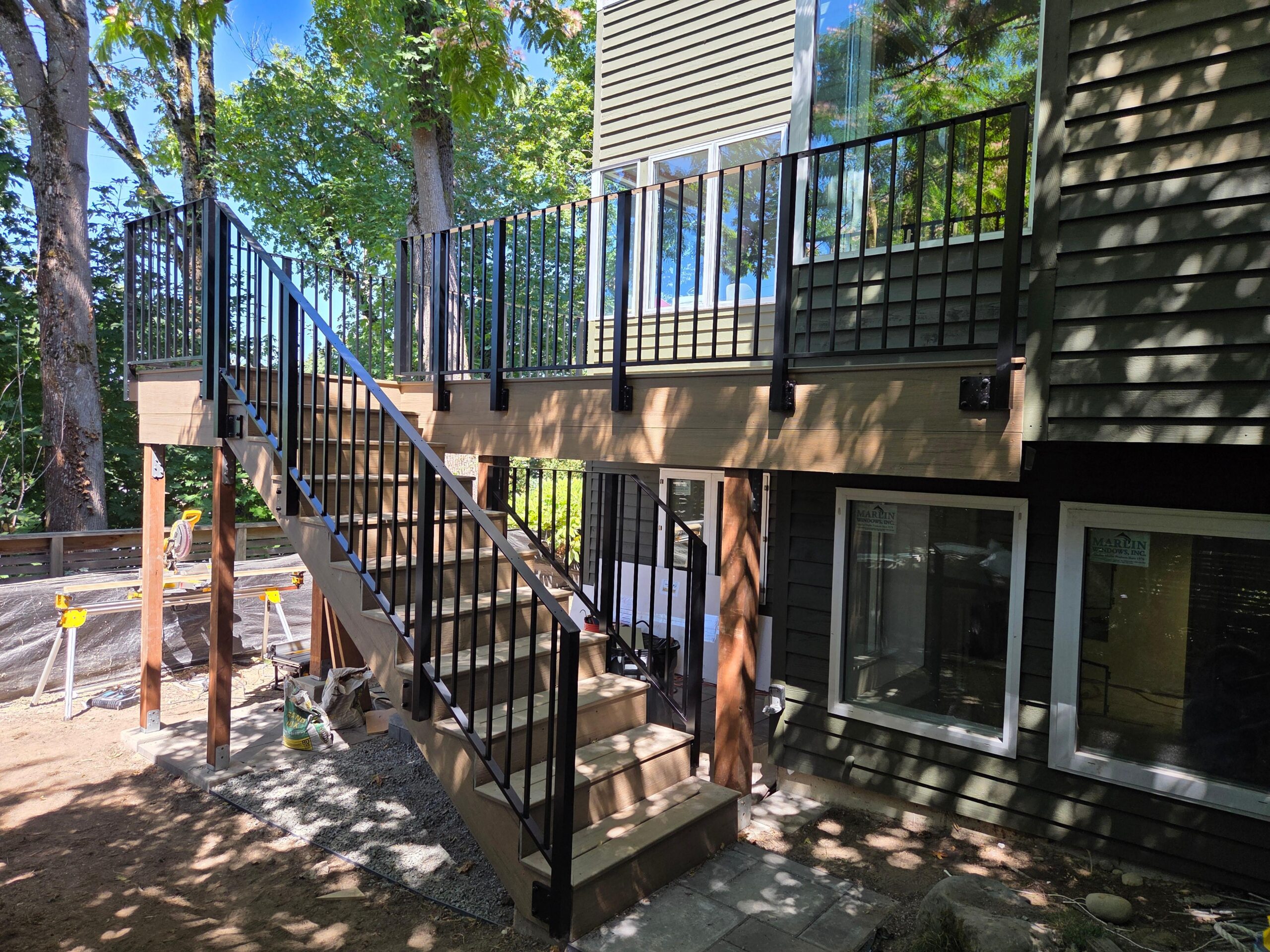 Innovative Fascia Mounted Picket Railing at Seattle Residence